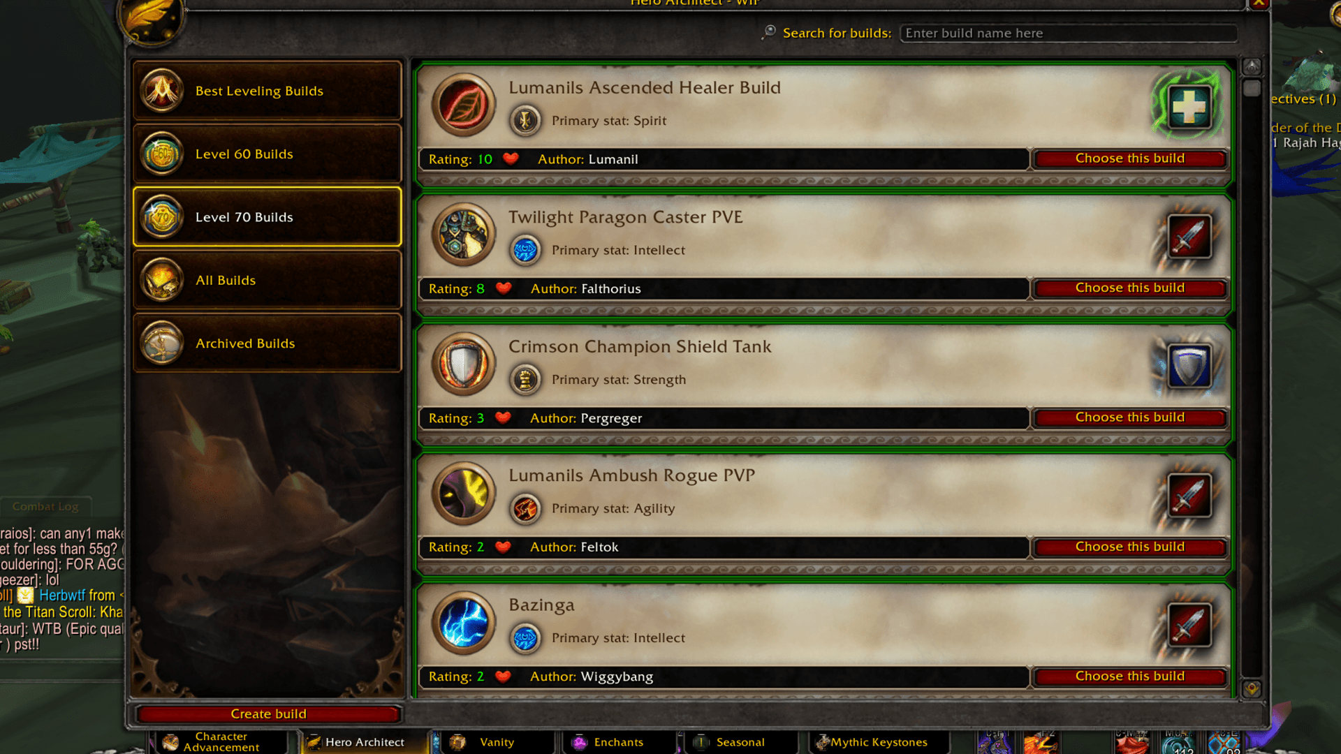 Hero Architect 2.0: Build Sharing on A52 | Ascension Classless Game